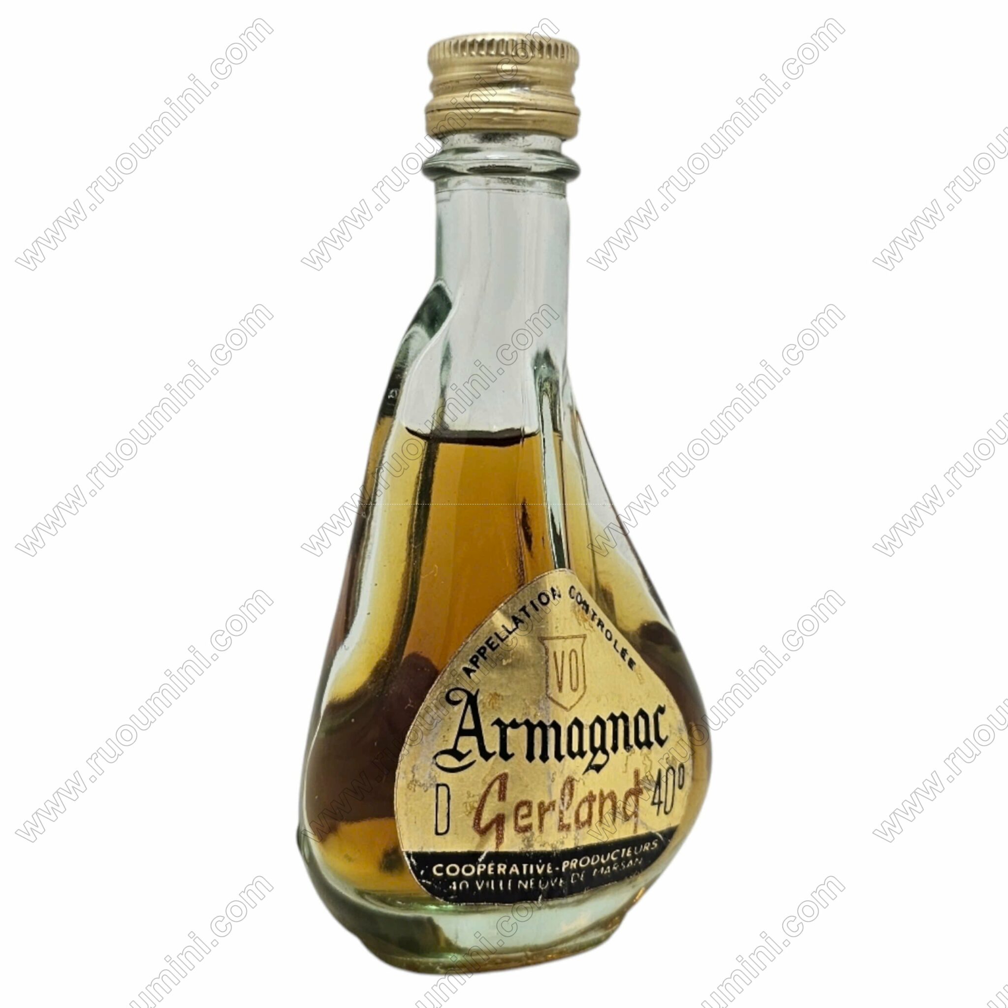 AMG-GER-002 GERLAND VO armagnac miniatures bottles - Rượu Mini
