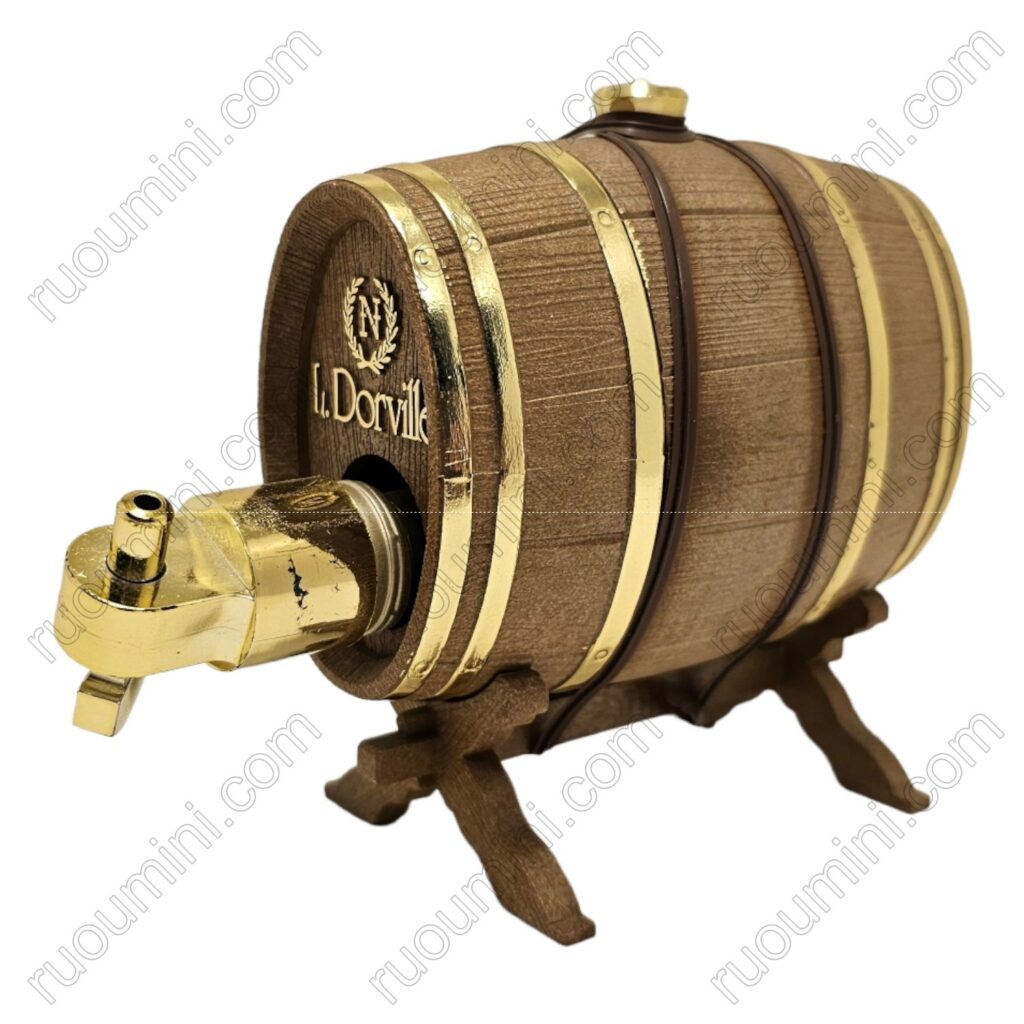 BRD-LDO-003 L Dorville Pure Grape Bandy in a barrel shape - Rượu Mini