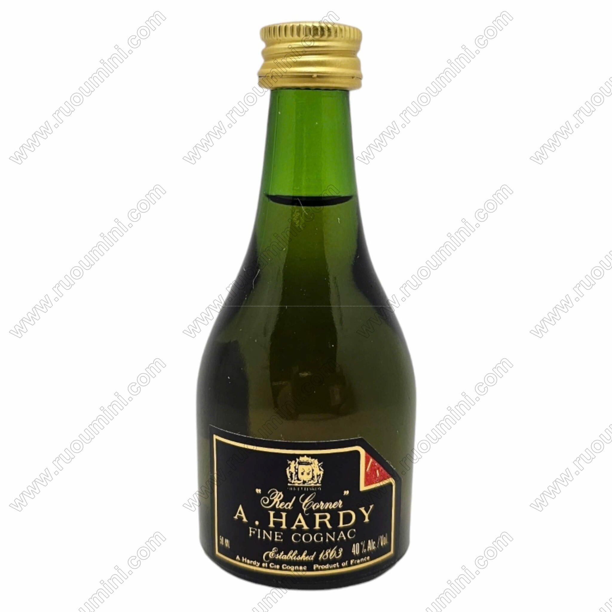 CO-HARDY-003 Rare Hardy Red Corner , miniature 5cl cognac - Rượu Mini