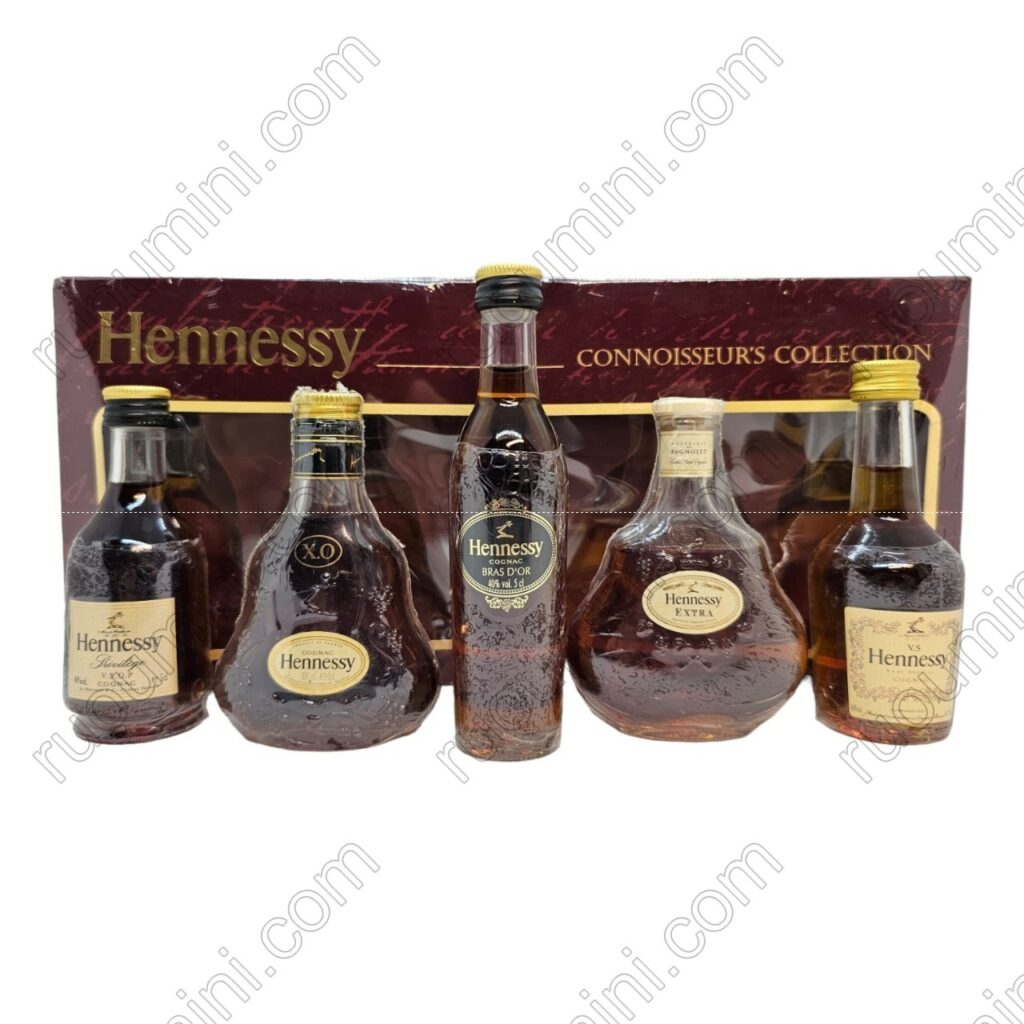 CO-HE-015 Hennessy FULL SET OF 5 BOTTLES, RARE VERSION - Rượu Mini