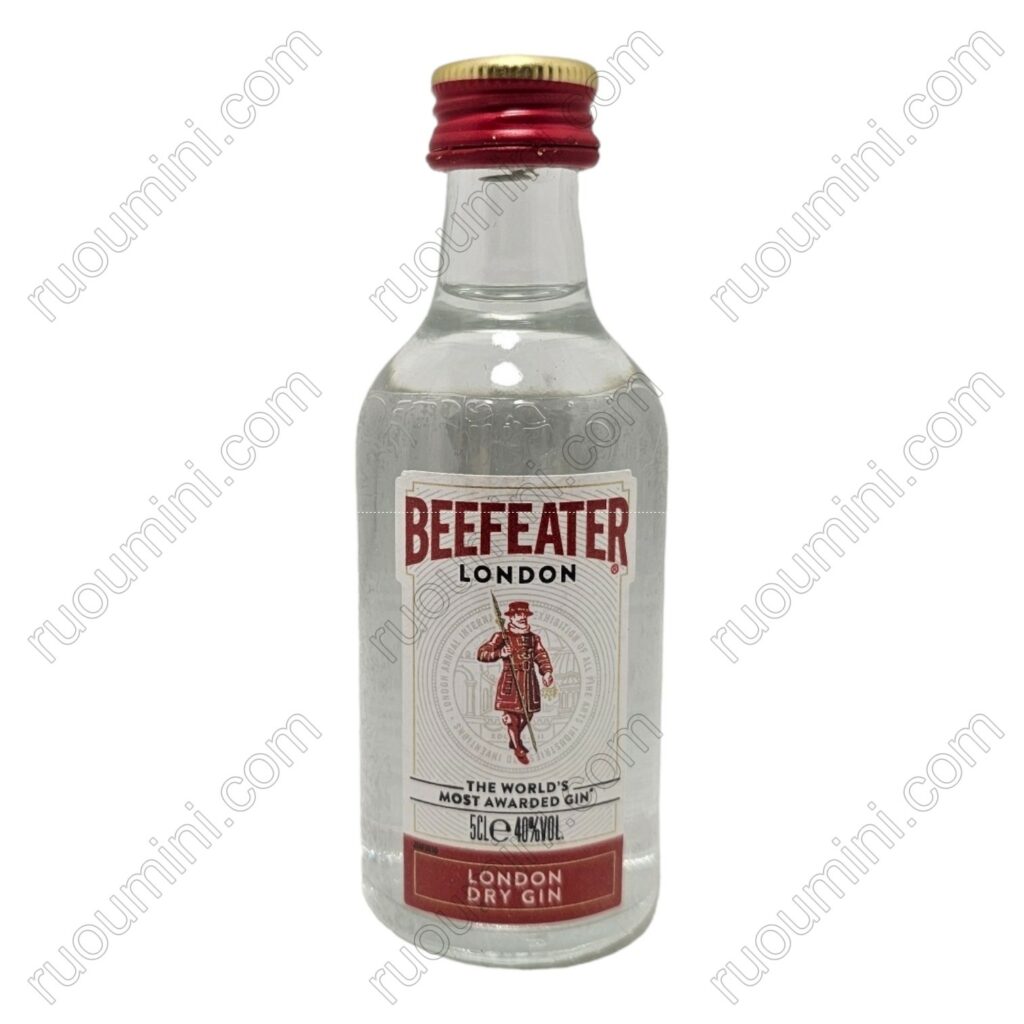 GIN-BEEF-001 dry gin BEEFEATER , bottiglie di liquore in miniatura ...