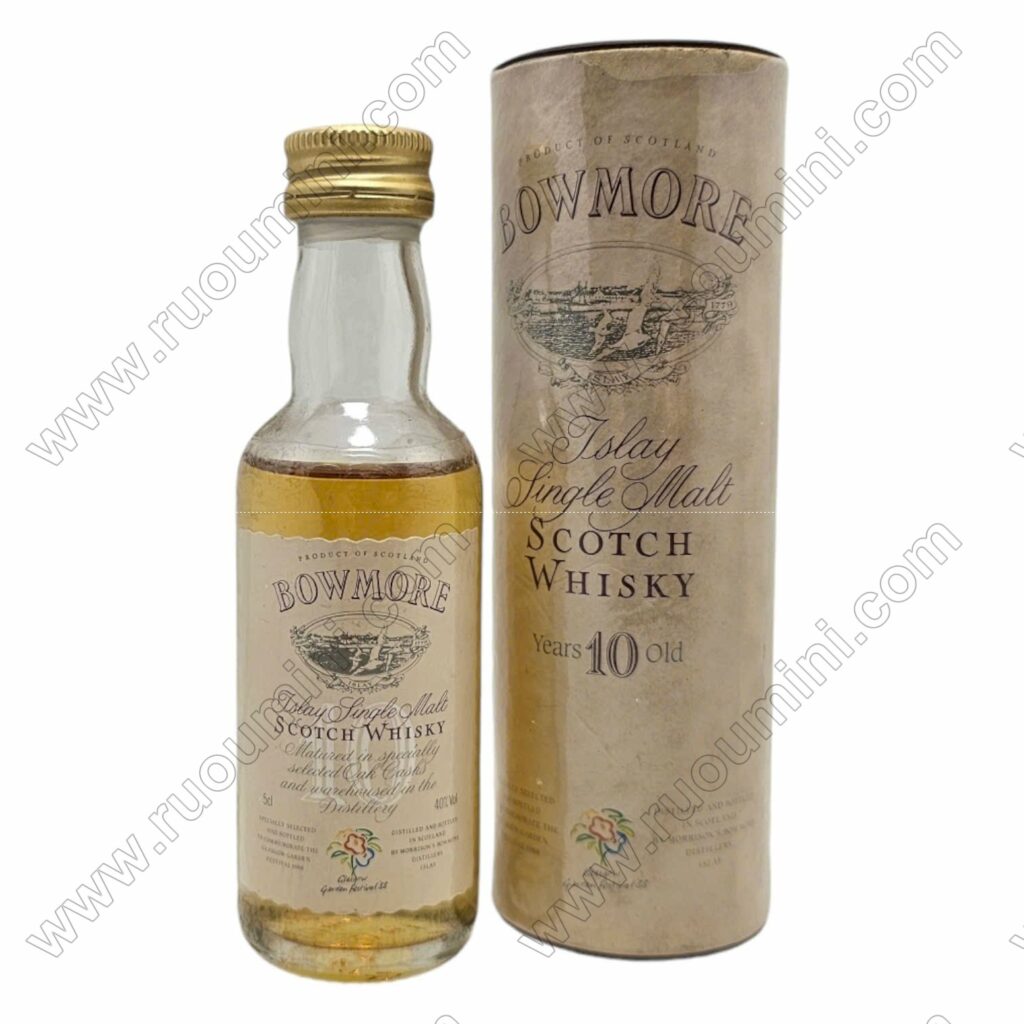 WH-BOW-010 BOWMORE 10 YO OLD VERSION , miniatures - Rượu Mini